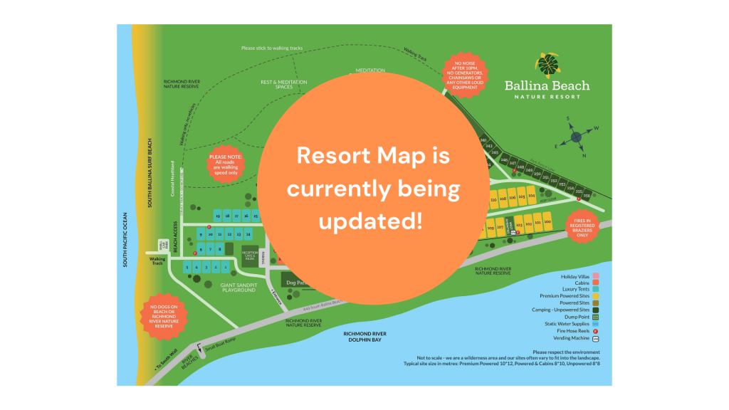 Resort Map - Ballina Beach Nature Resort